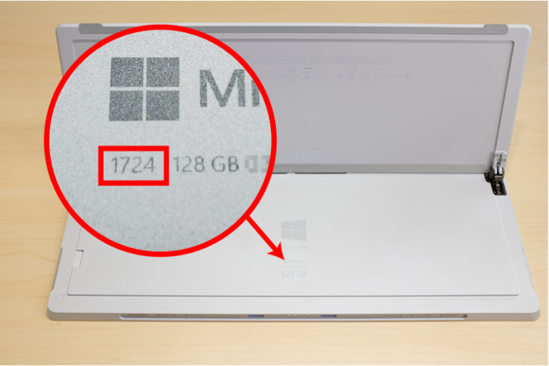 Surfaceシリーズ【機種名の調べ方】 - 即日修理のタブレットまっくす